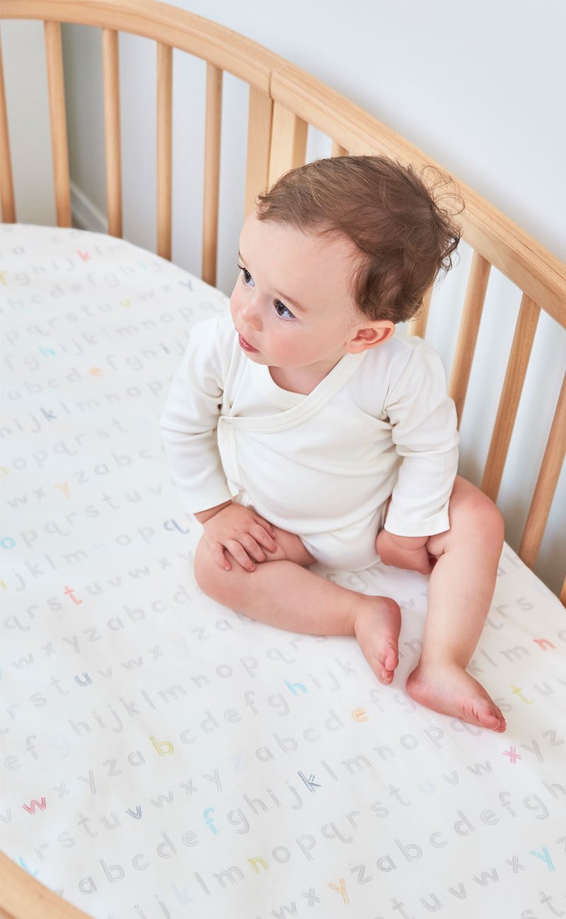 Aldea Home & Baby | Alphabet Fitted Sheet